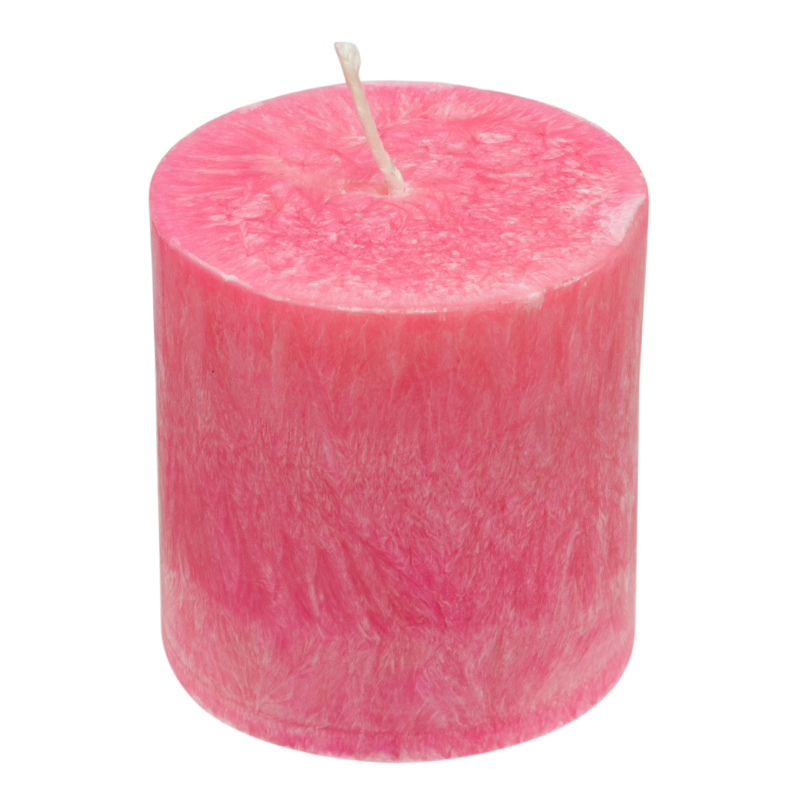 Vela Decorativa Rosa 7x7cm | Almacenes Boyacá